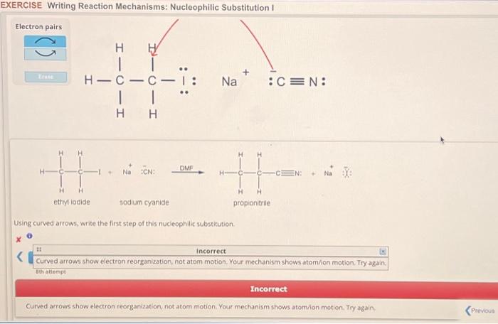 Solved EXERCISE Writing Reaction Mechanisms: Nucleophilic | Chegg.com