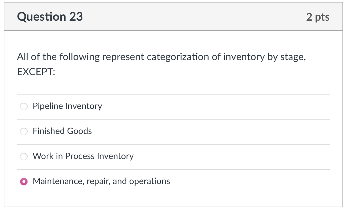 Solved Question 23All of the following represent | Chegg.com