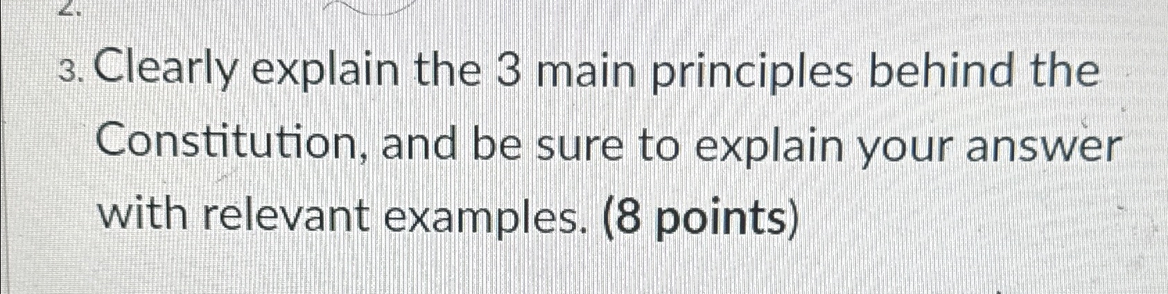 Solved Clearly explain the 3 ﻿main principles behind the | Chegg.com
