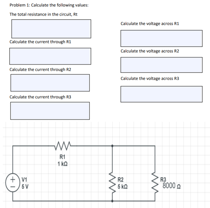 Solved Problem 1: Calculate the following values: The total | Chegg.com