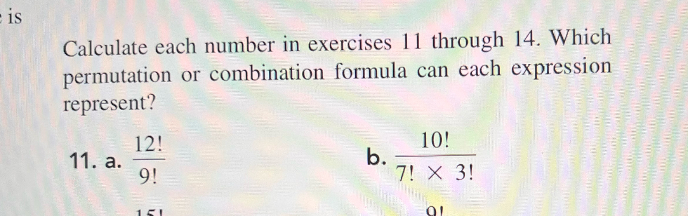 Solved Calculate each number in exercises 11 ﻿through 14. | Chegg.com