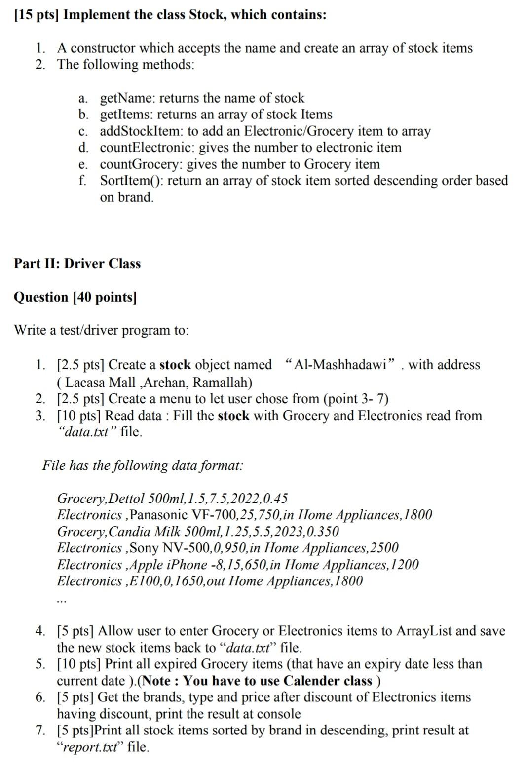 Solved hello please solve it in JAVA PROGRAM Objectives: 1. | Chegg.com