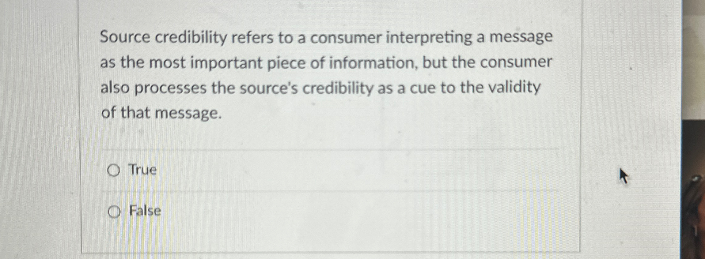 Solved Source credibility refers to a consumer interpreting | Chegg.com