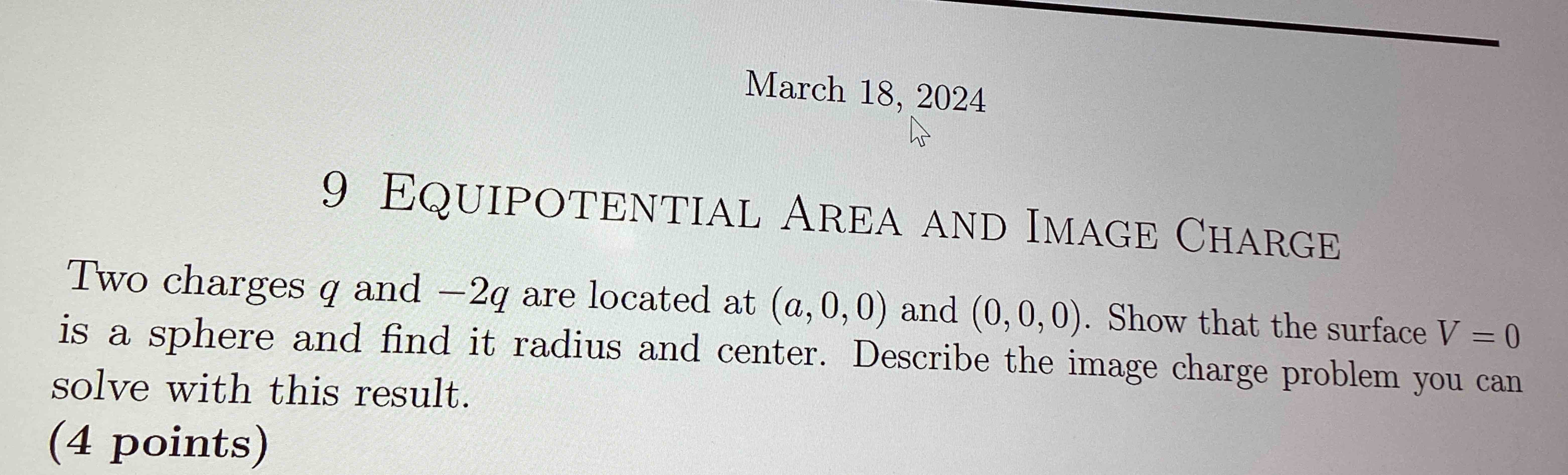 Solved March 18, 20249 ﻿Equipotential Area and Image | Chegg.com