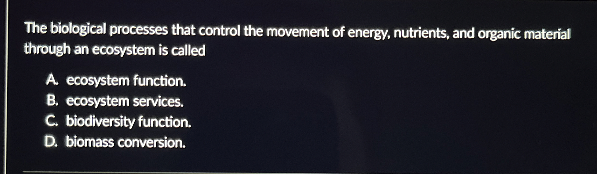 Solved The biological processes that control the movement of | Chegg.com