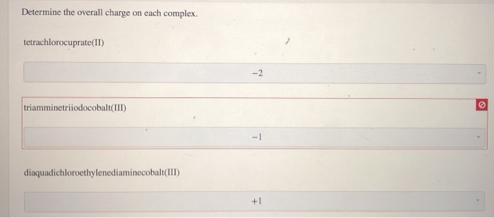 Solved Determine the overall charge on each complex. | Chegg.com