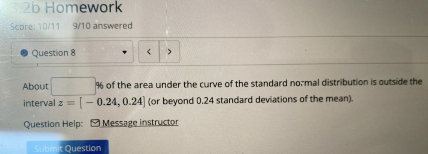 Solved About \% of the area under the curve of the standard | Chegg.com