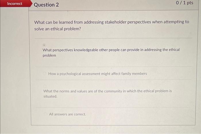 Solved Monitoring your plan to resolve an ethical dilemma is | Chegg.com
