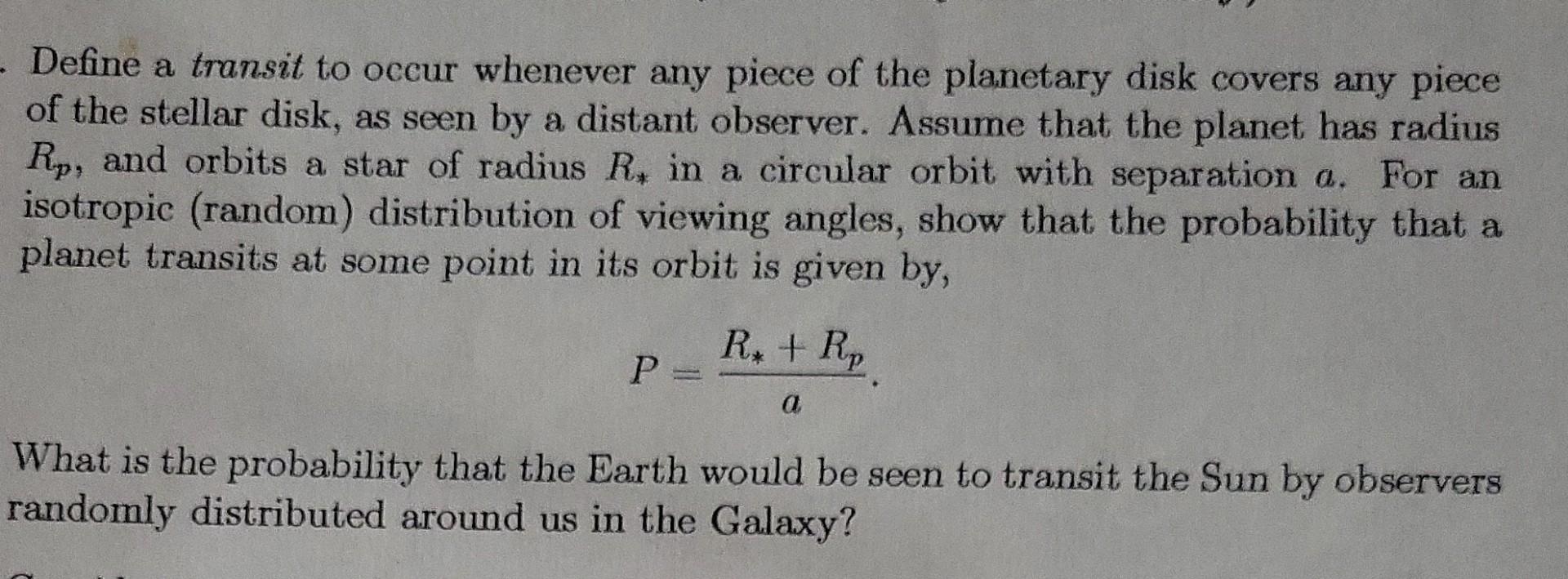 Solved - Define a transit to occur whenever any piece of the | Chegg.com
