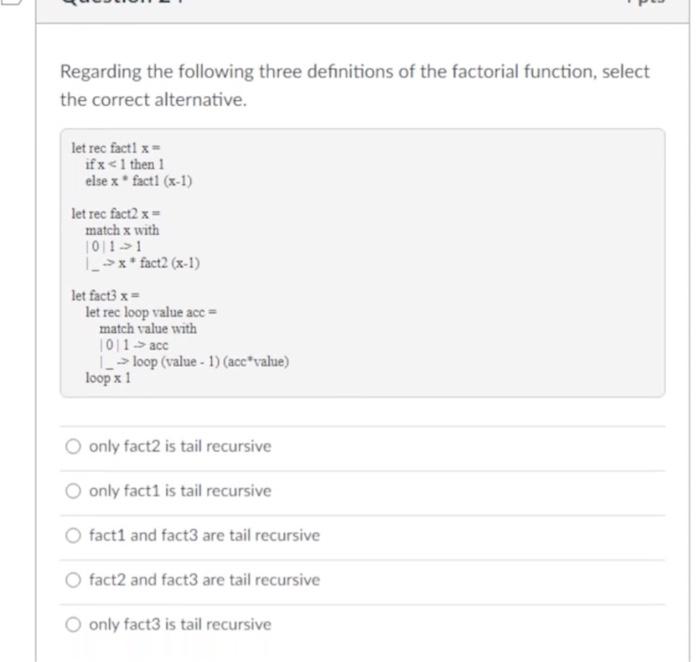 Solved Question 23 4 pts The type inferred for first person | Chegg.com