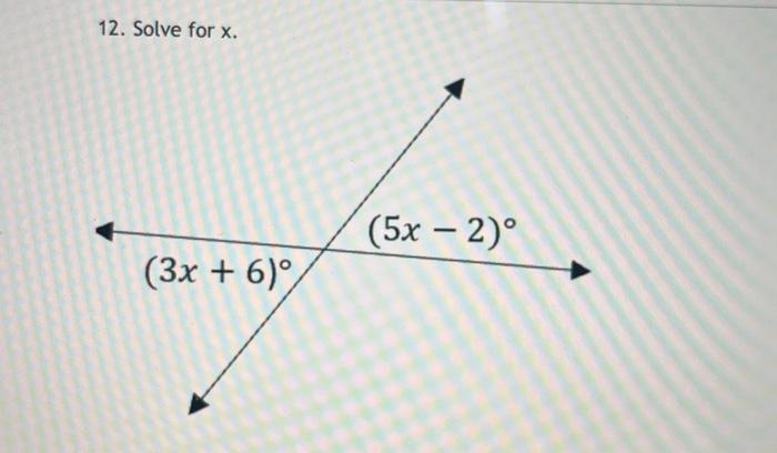 Solved 12. Solve for x. | Chegg.com