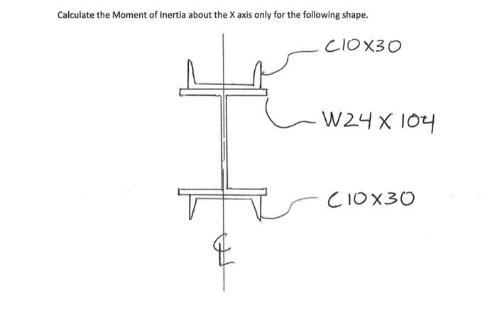 Solved Calculate the Moment of Inertia about the X axis only | Chegg.com