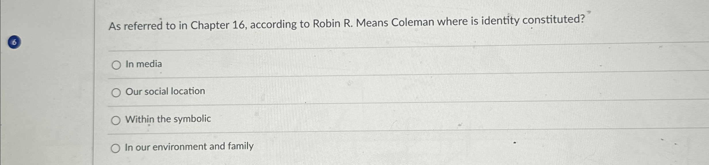 Solved As referred to in Chapter 16, ﻿according to Robin R. | Chegg.com