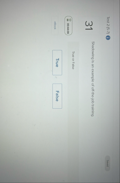 Solved Test 2 (5-7) ﻿i31Shadowing is an example of | Chegg.com