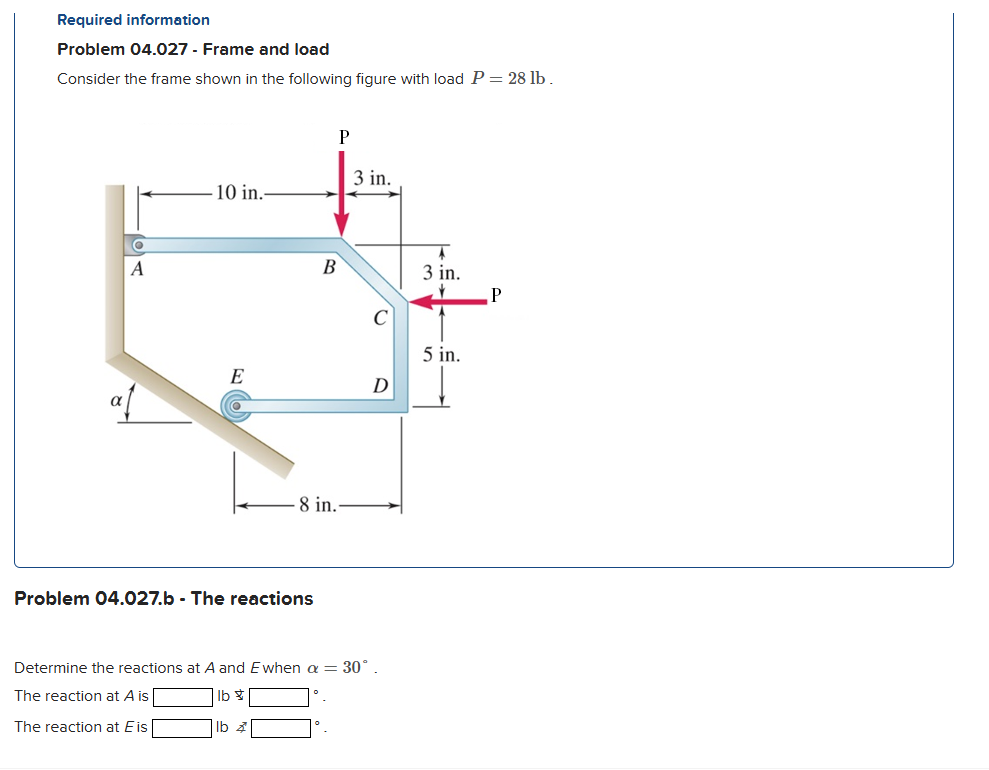 Solved Required informationProblem 04.027 - ﻿Frame and | Chegg.com