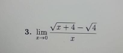 Solved limx→0x+42-42x | Chegg.com