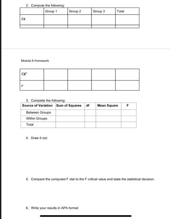 Solved Module 6 Homework A researcher conducted a study on | Chegg.com