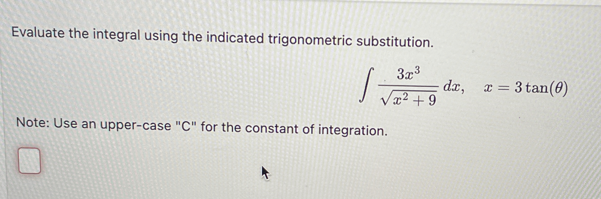 Solved Evaluate the integral using the indicated | Chegg.com