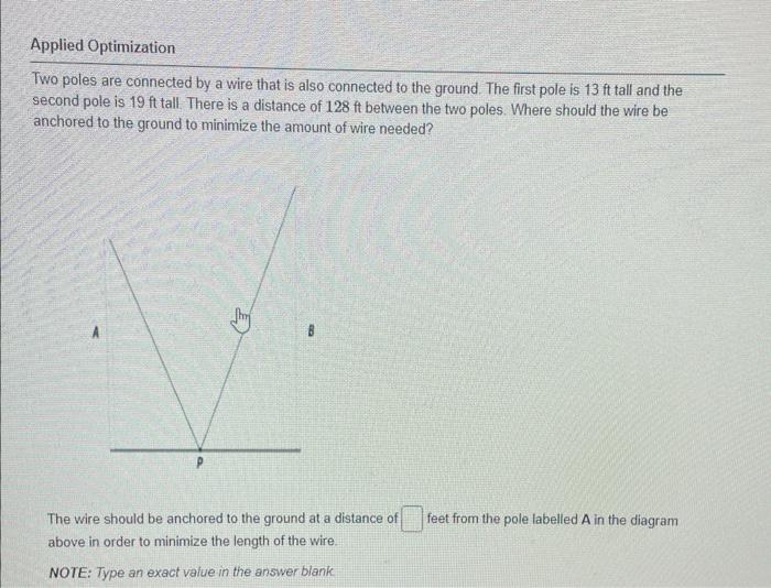 Solved Two poles are connected by a wire that is also | Chegg.com