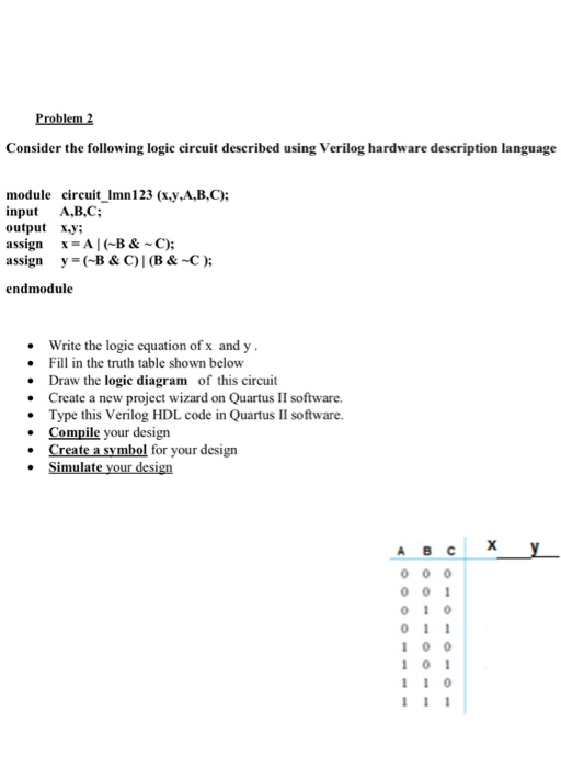 Solved Problem 2 Consider the following logic circuit | Chegg.com