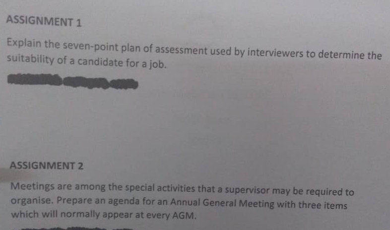 Solved ASSIGNMENT 1Explain the seven-point plan of | Chegg.com