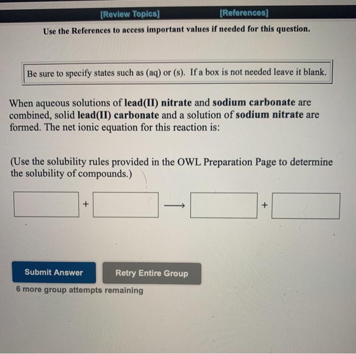 Solved [Review Toples) (References] Use the References to | Chegg.com