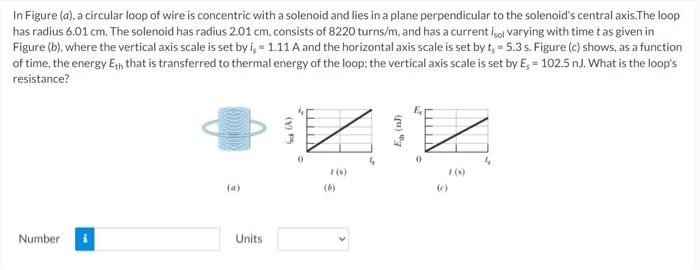 Solved In Figure (a), a circular loop of wire is concentric | Chegg.com