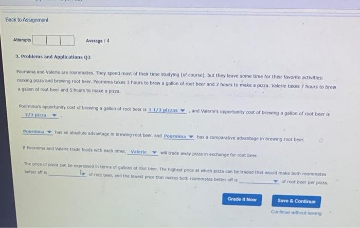 Solved Back to Assignment Attempts Average/4 3. Problems and | Chegg.com