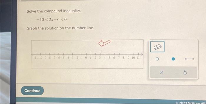Solved Solve the compound inequality. -10