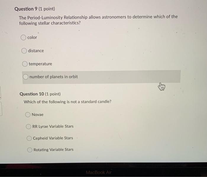 Solved Question 7 (1 point) variable stars change in | Chegg.com