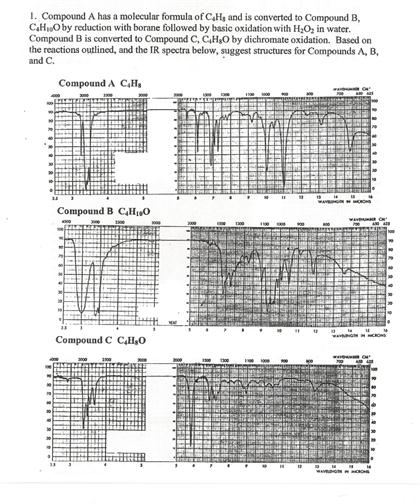 Solved Compound A has a molecular formula of C4H3 and is | Chegg.com