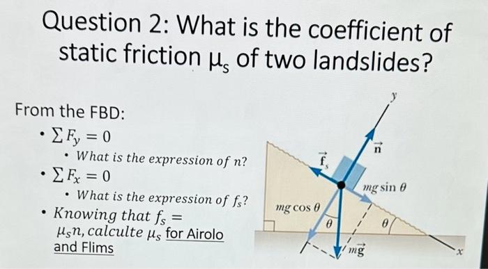 Solved Question 2: What is the coefficient of static | Chegg.com