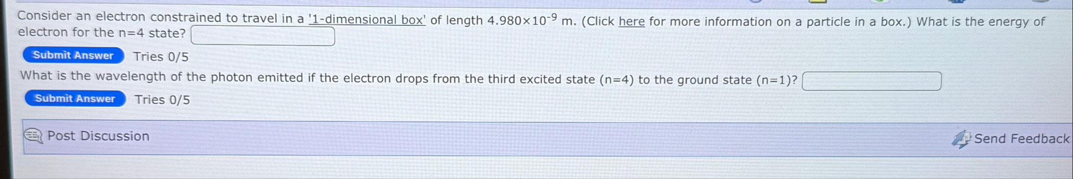 Solved Consider an electron constrained to travel in a | Chegg.com
