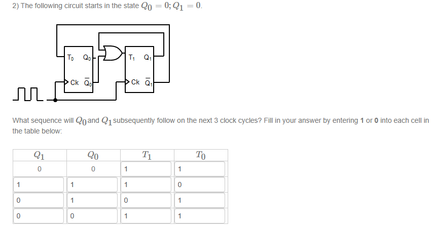 Solved The following circuit starts in the state | Chegg.com