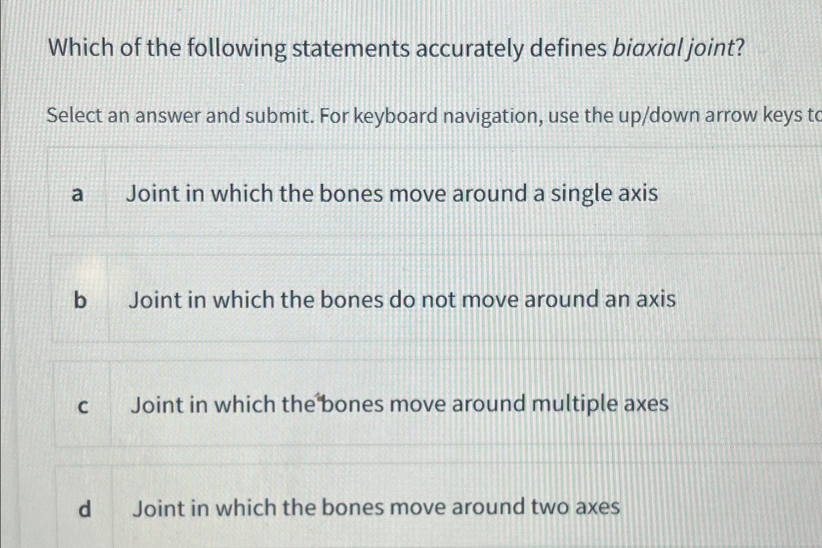 Solved Which of the following statements accurately defines | Chegg.com
