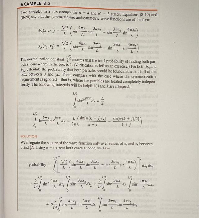 Solved Verify that the normalization constant given in | Chegg.com