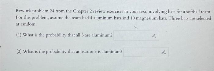 Solved Rework problem 24 from the Chapter 2 review exercises | Chegg.com