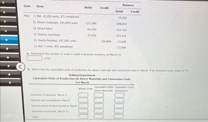 Solved a. Determine the number of units in work in process | Chegg.com