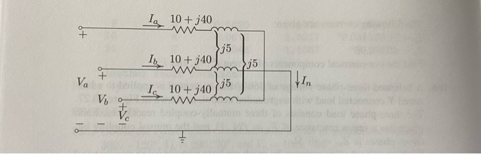 Solved 10.7. A three-phase unbalanced source with the | Chegg.com