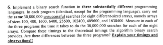 Implement A Binary Search Function In Three 0286