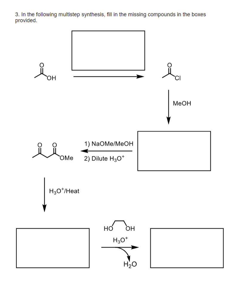 Solved In ﻿the following multistep synthesis, fill in ﻿the | Chegg.com