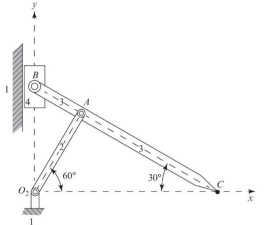 Solved For the following mechanism, assume the motion of | Chegg.com