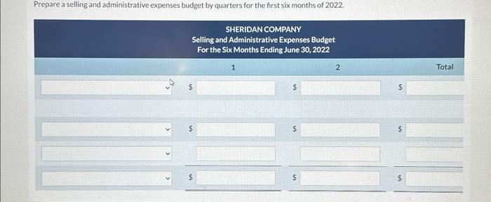 Solved Sheridan Company combines its operating expenses for | Chegg.com