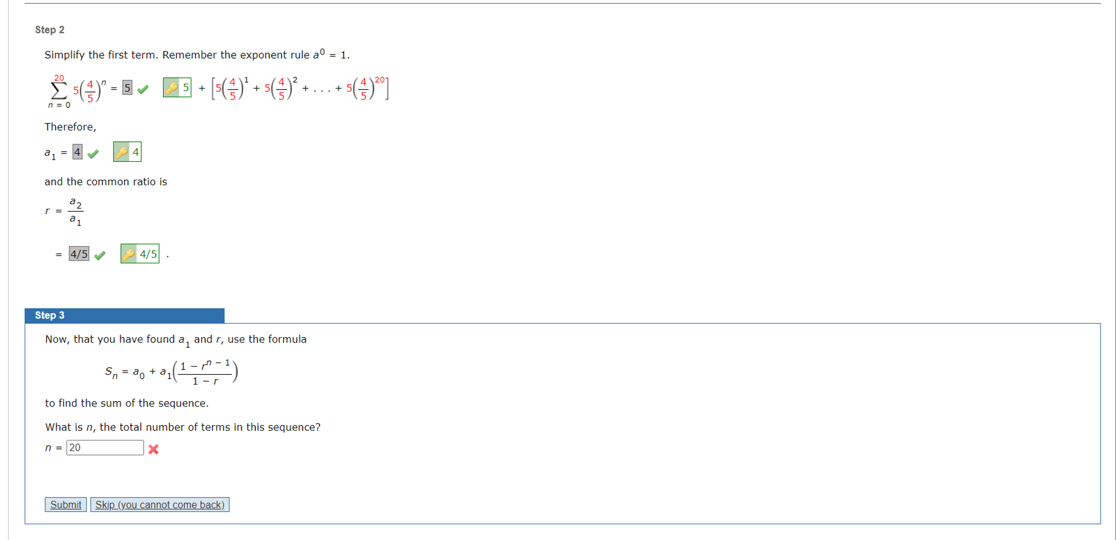 Solved I'm having trouble finding n on step 3.Step 2Simplify | Chegg.com