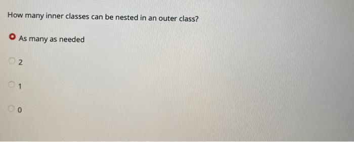 Solved Consider A Class Named Outerclass With A Nested Class