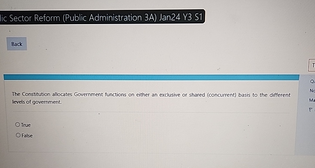 Solved lic Sector Reform (Public Administration 3A) ﻿Jan24 | Chegg.com