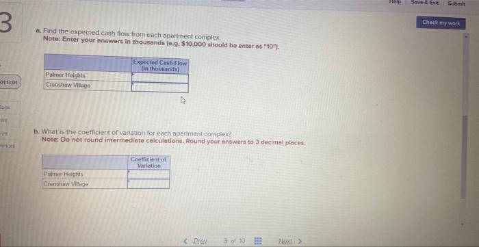 Solved Problem 13-18 (Algo) Coefficient of variation and | Chegg.com