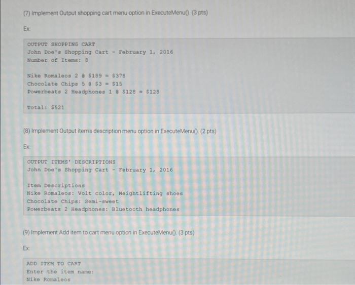 Solved This program extends the earlier "Online shopping | Chegg.com