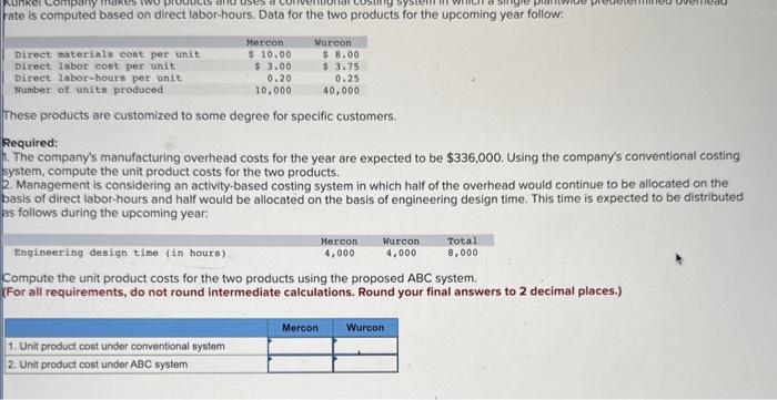 Solved These products are customized to some degree for | Chegg.com