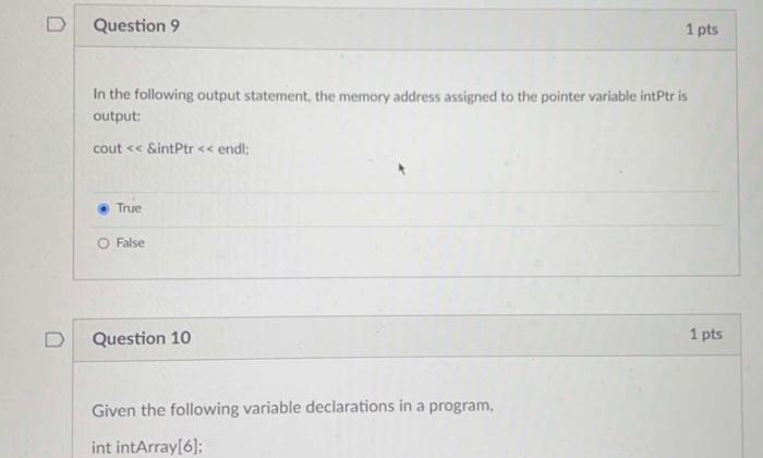 Solved true/falseIn the following output statement, the | Chegg.com